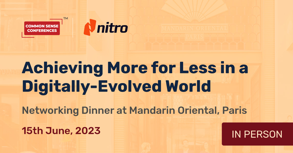 Nitro - Achieving More for Less in a Digitally-Evolved World