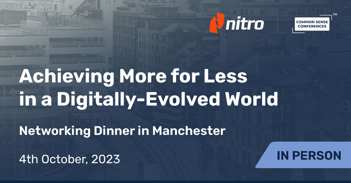 Nitro - Achieving More for Less in a Digitally-Evolved World