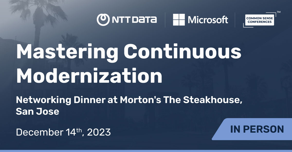 NTT - Mastering Continuous Modernization