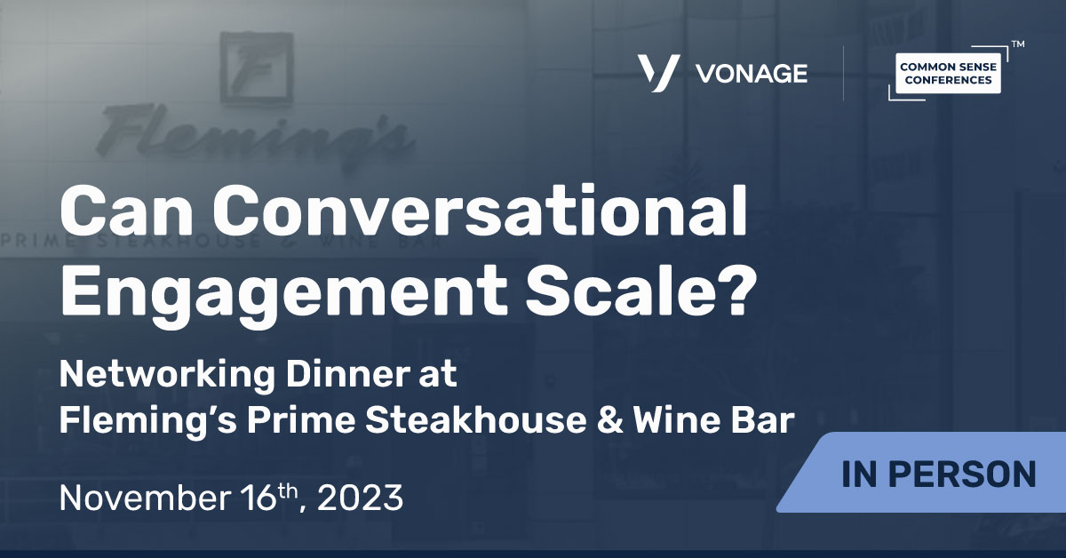 Vonage - Can Conversational Engagement Scale?